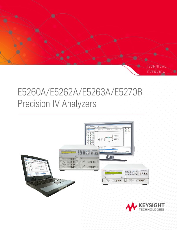 E5260A/E5262A/E5263A/E5270B Precision IV Analyzers PDF Asset Page | Keysight